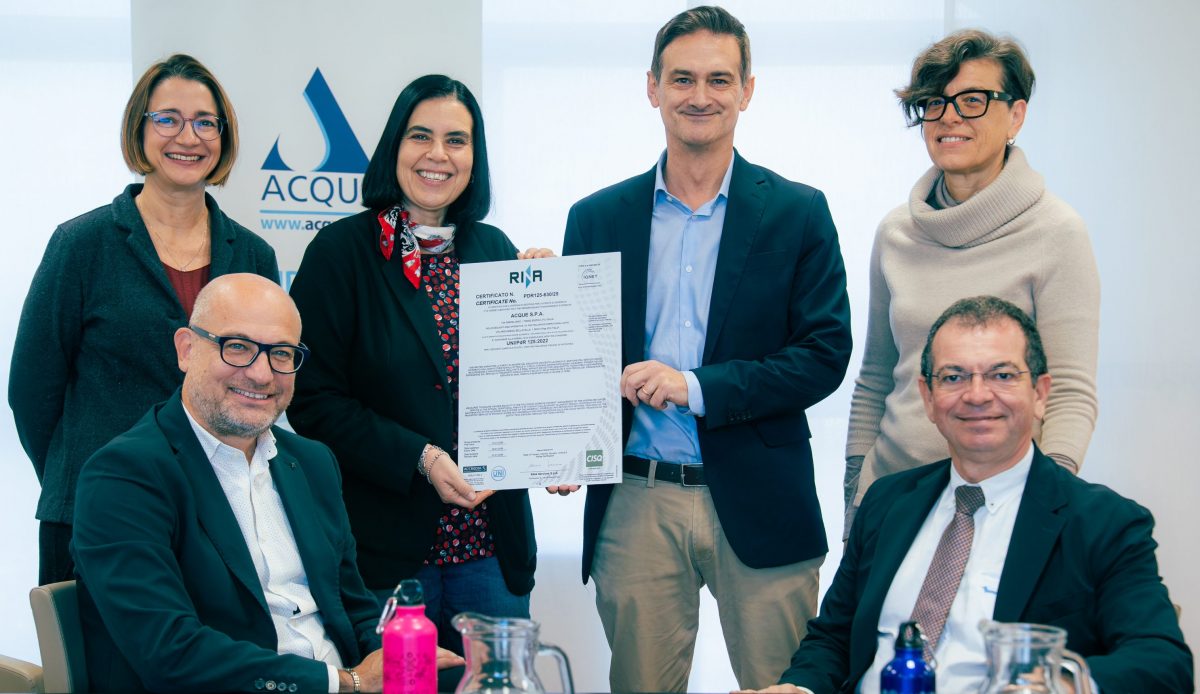 Acque conferma la certificazione sulla parità di genere – Acque SpA
